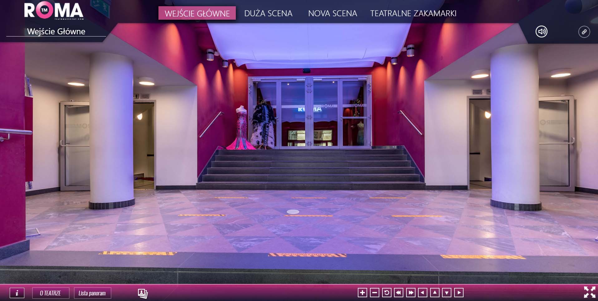 Wirtualny spacer - Teatr Muzyczny Roma - Odkryj świat musicali!