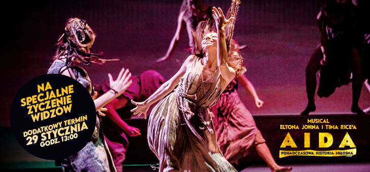 Dodatkowy pokaz musicalu „AIDA”! - Teatr Muzyczny Roma - Odkryj świat musicali!